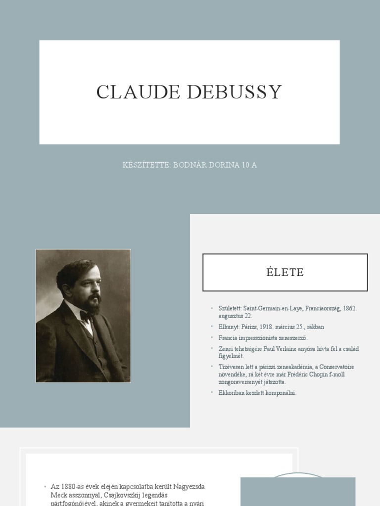 Claude Debussy-Beadandó | PDF