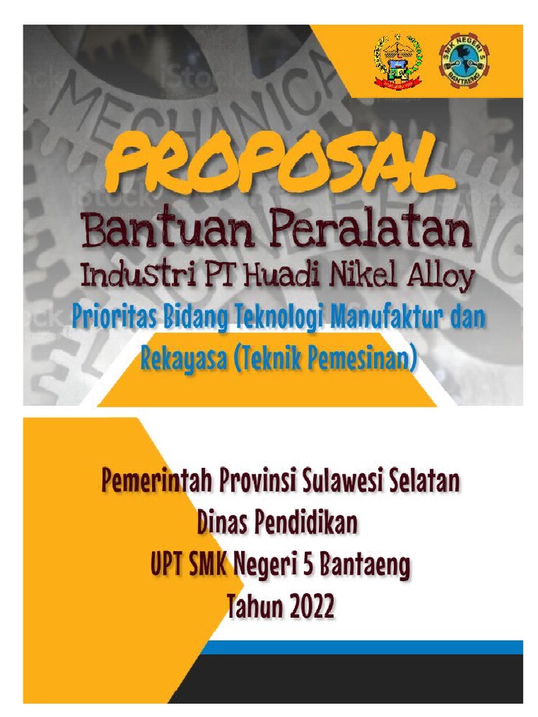 Proposal Bantuan Peralatan SMK | PDF