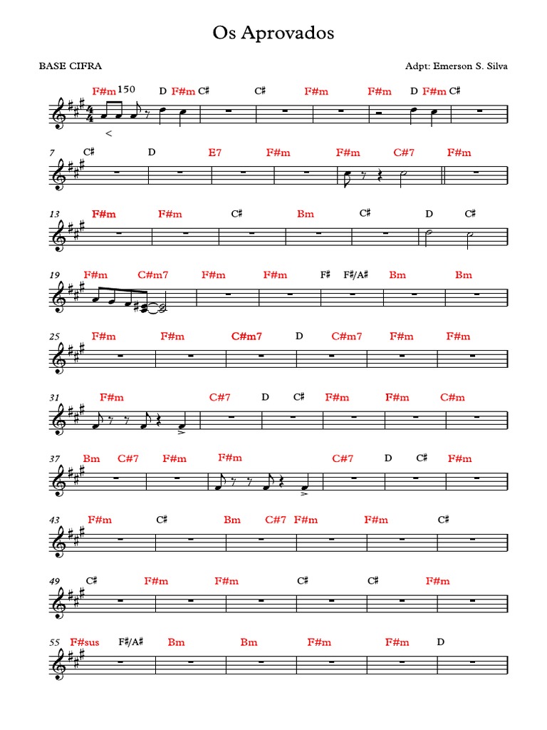 Aprovados Cifra PDF | PDF