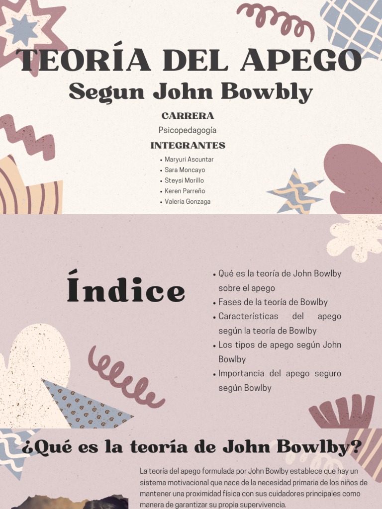 Teoría Del Apego - 1 PDF | PDF | Teoría de apego | Psicología del desarrollo