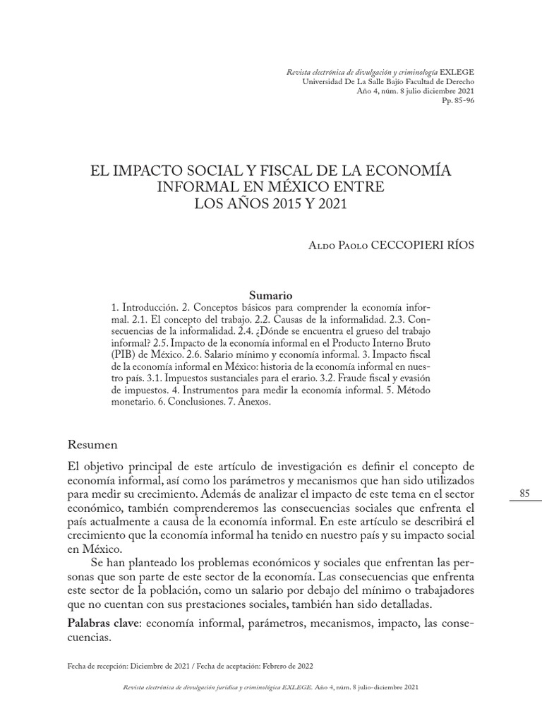 Exlege 08 Art 06-Aldo Paolo Ceccopieri Rios | Descargar gratis PDF ...