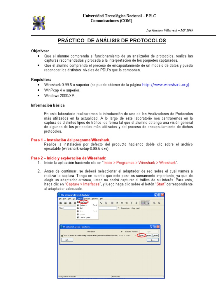 TP - Analisis de Protocolos | PDF | Protocolos de internet | Ingeniería Informática