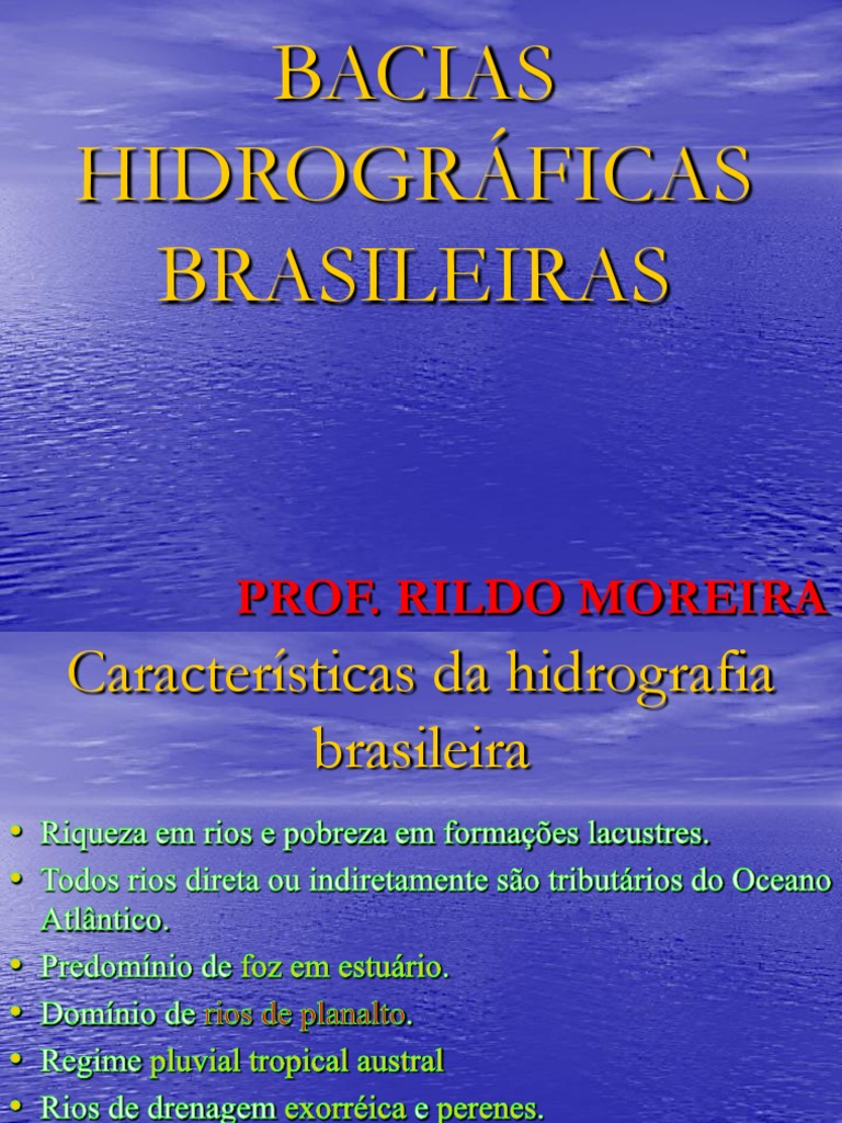 Bacias Hidrograficas | Download grátis PDF | Bacia hidrográfica | Rio