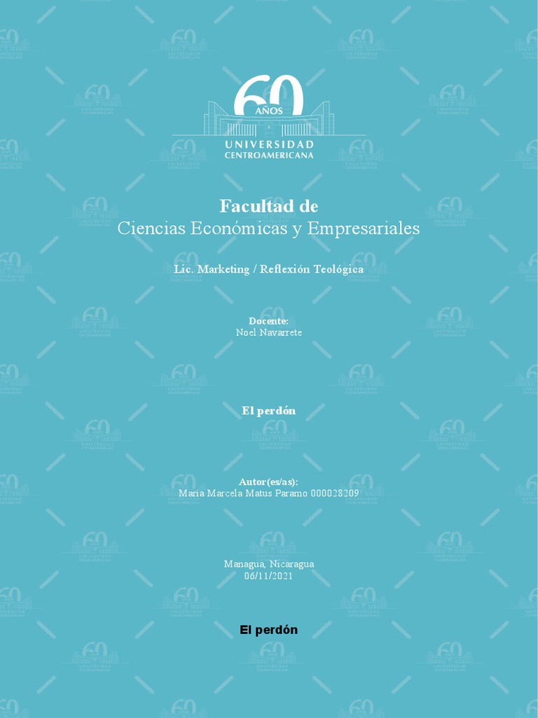 Reflexion Sobre El Perdon | PDF | Perdón | Jesús