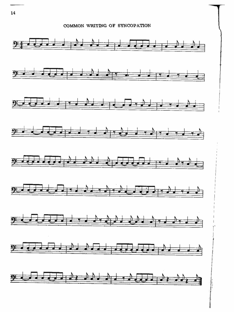 Ejercicios de Sincopa Bellson PDF | PDF