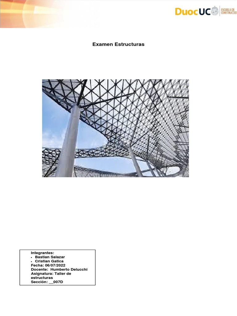 Examen Taller Estructuras | PDF