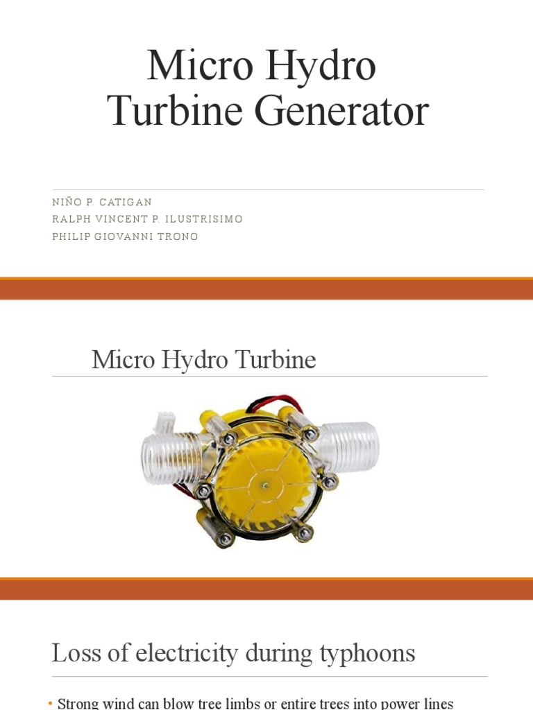 Micro Hydro Turbine Generator | PDF