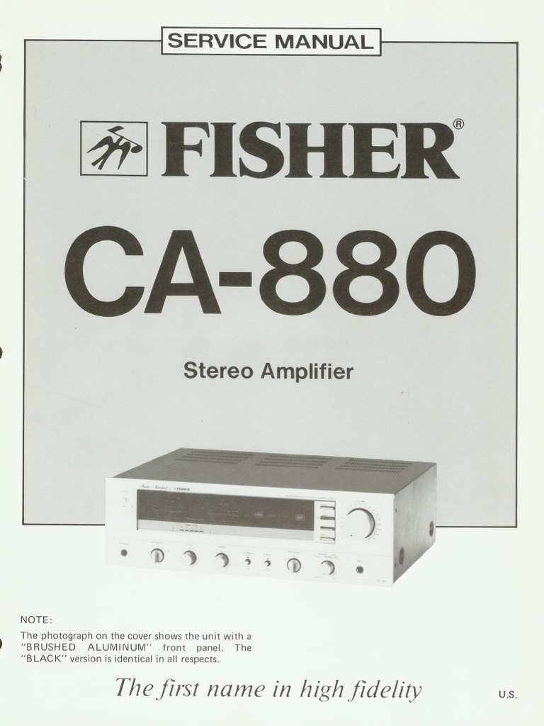 Fisher Ca-880 Amplifier PDF | PDF