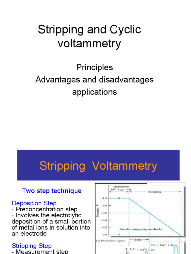 Anodic and Cyclic Voltammetry | PDF | Chemistry | Physical Chemistry