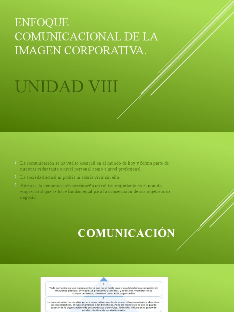 Unidad Viii Enfoque Comunicacional de La Imagen Corporativa | PDF | Marca | Gestión de la marca