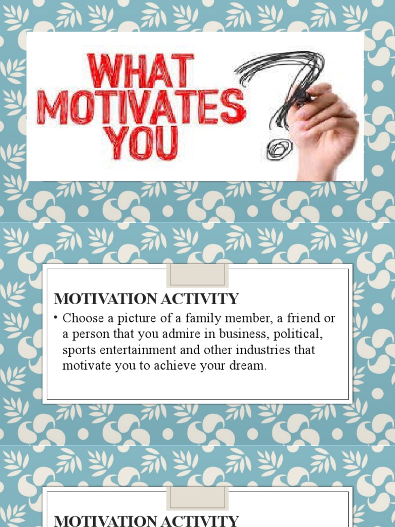 Motivation | PDF | Motivational | Motivation