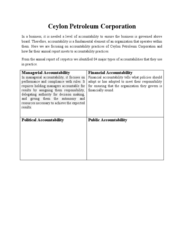 Ceylon Petroleum Corporation | PDF
