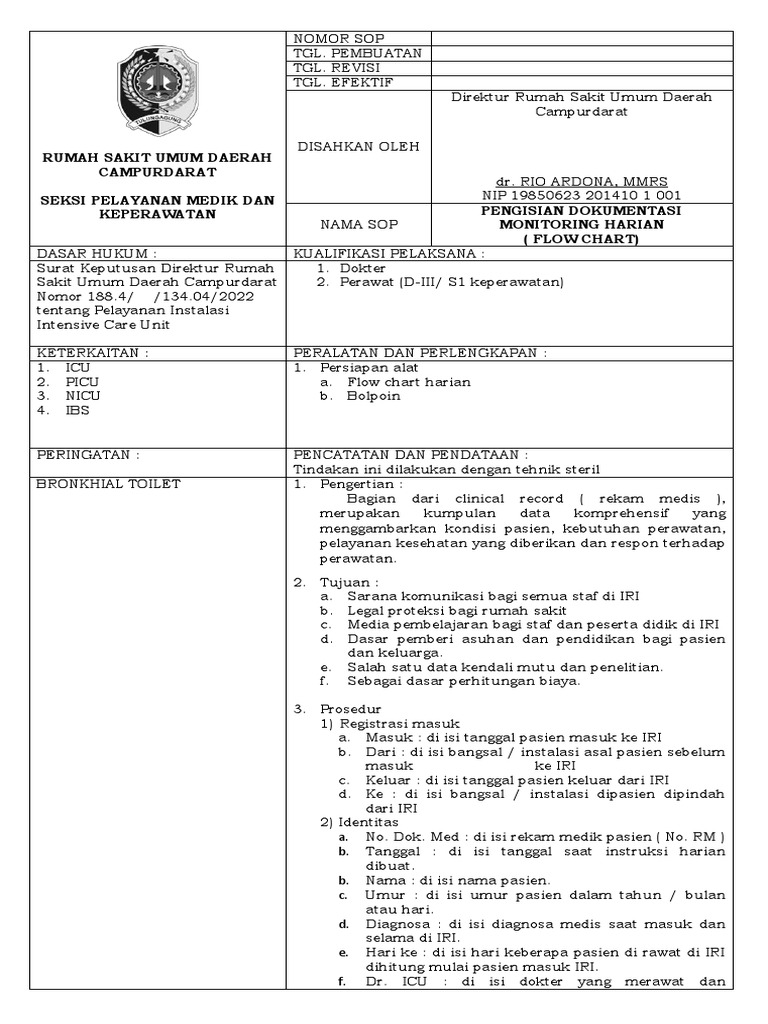 Spo Pengisianflow Chart Harian | PDF