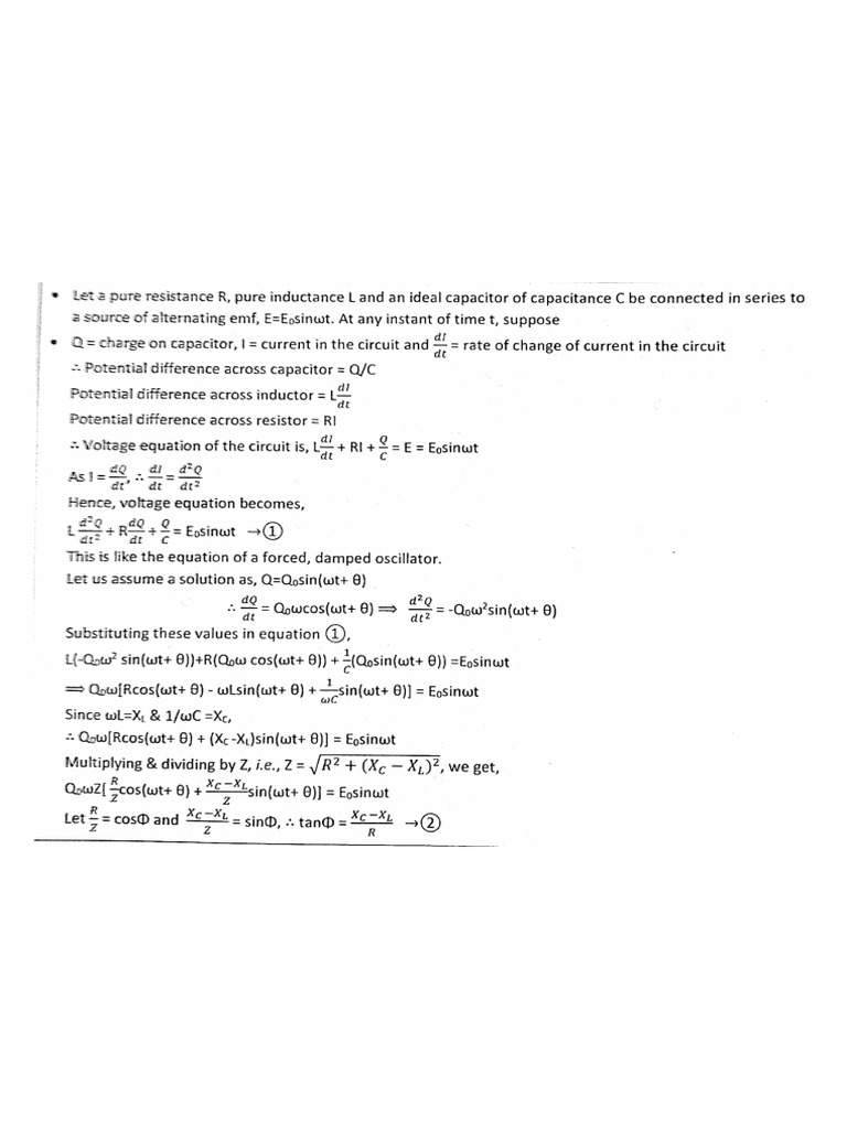 Analytical Solution LCR PDF | PDF
