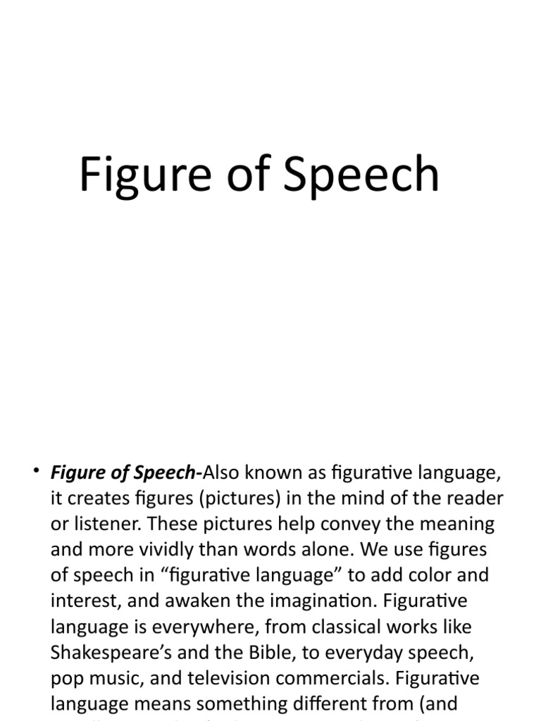 Figure of Speech Reference | PDF | Metaphor | Speech
