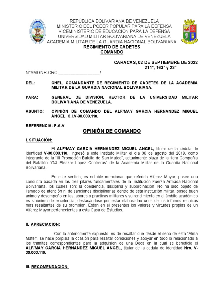 Opinion de Comando Becas | PDF