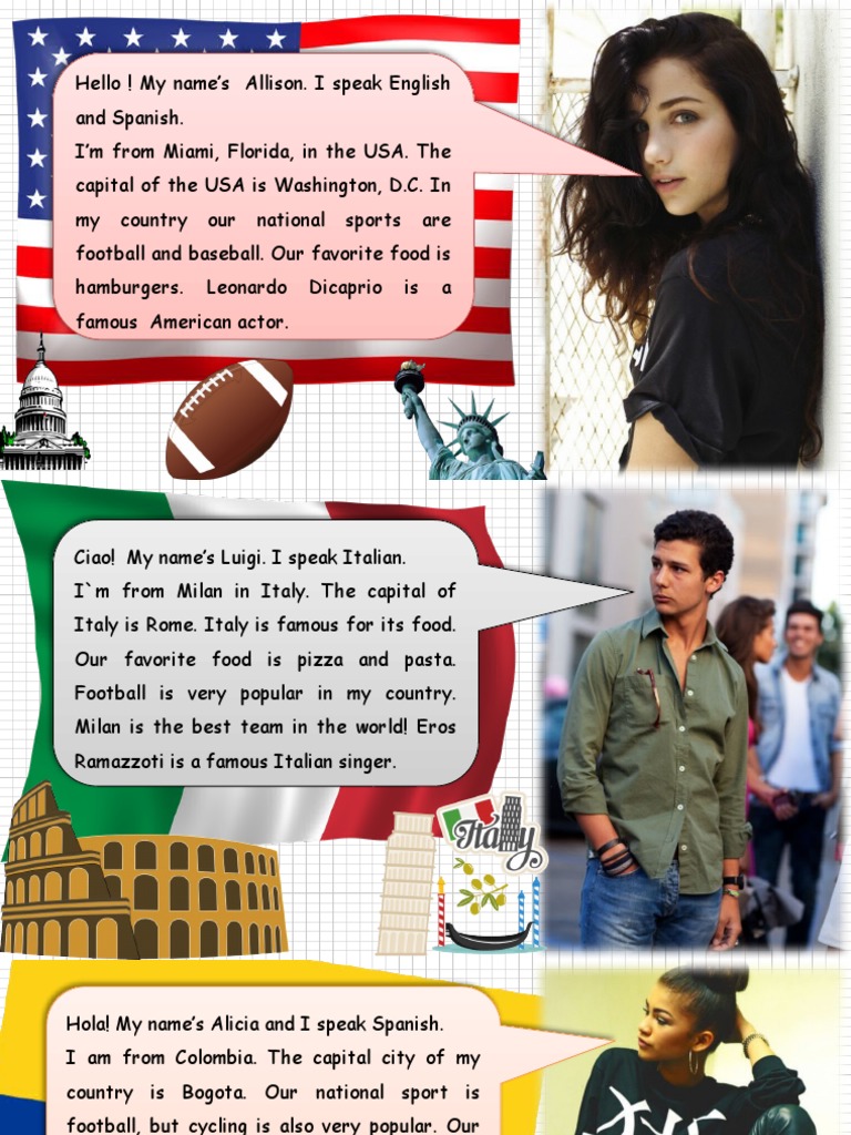 Countries and Nationalities Reading Comprehension | PDF