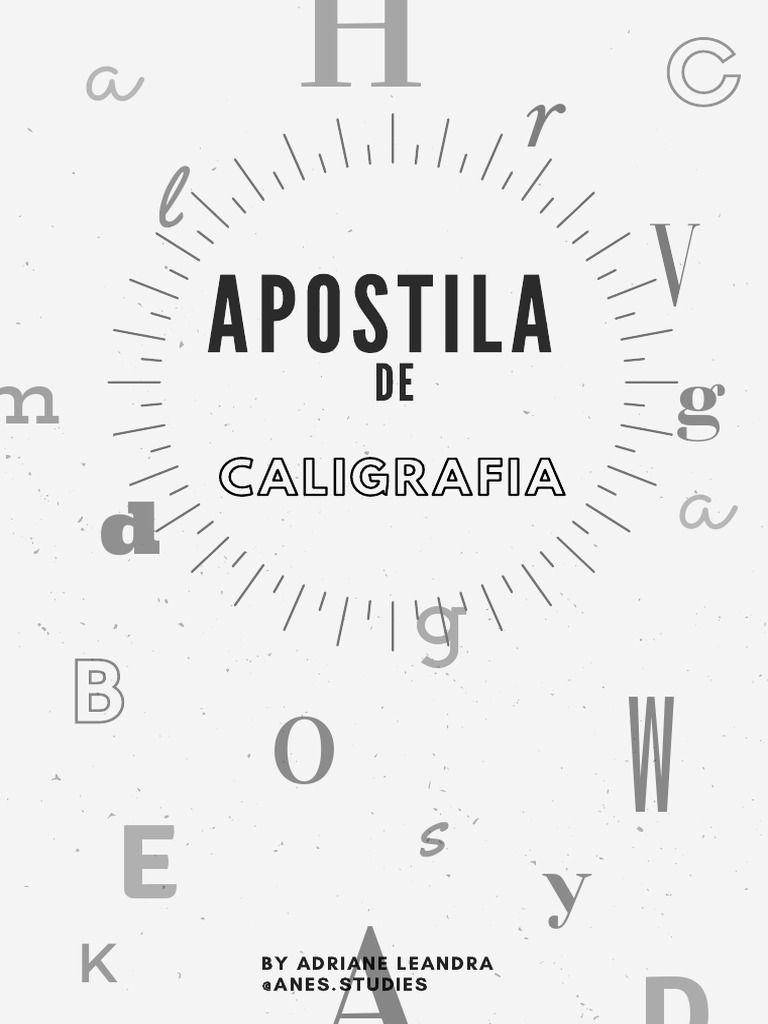Apostila de Caligrafia 03 PDF | PDF | Caligrafia | Caixa alta e caixa baixa