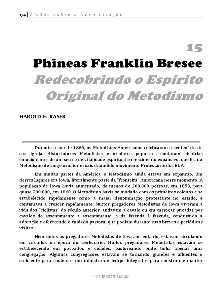 Phineas Bresee | PDF | Santo | Metodismo
