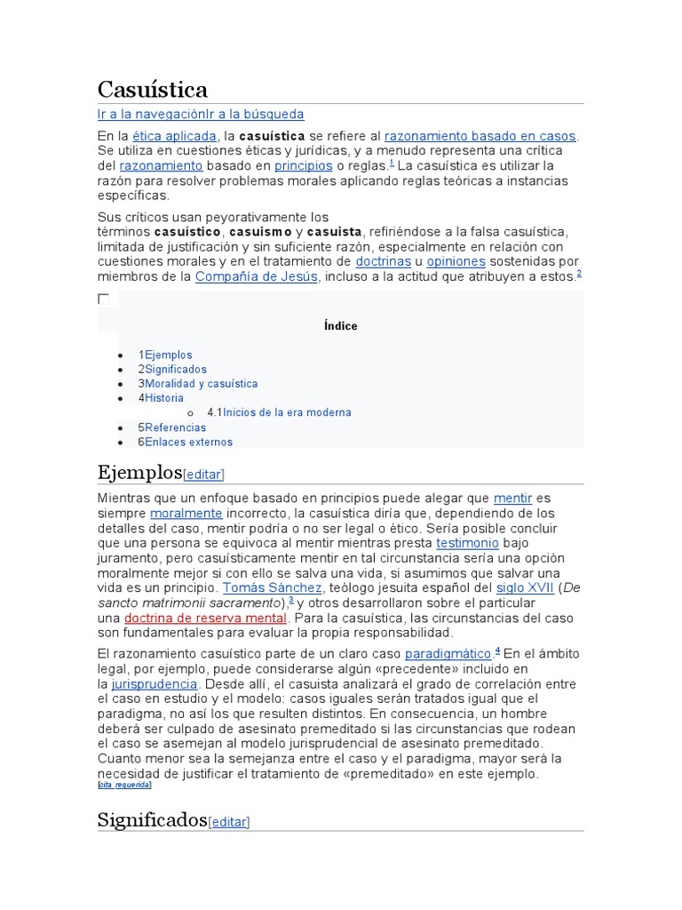 Casuística | PDF | Metafilosofía | Etica Aplicada