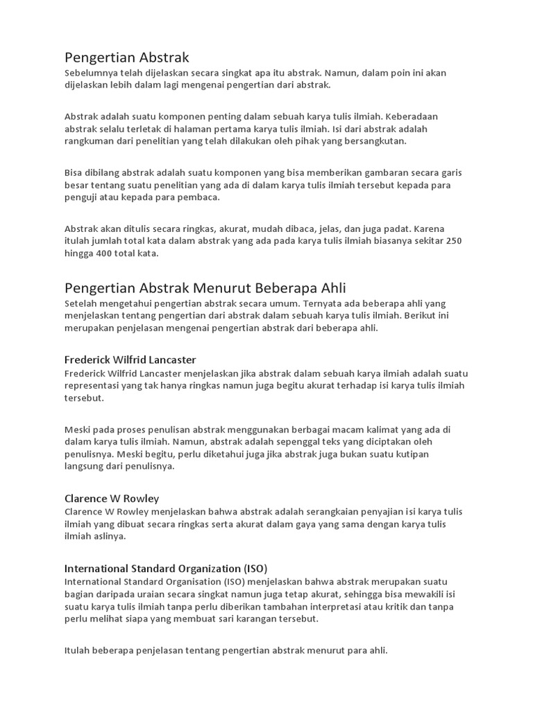 Abstrak PDF | PDF | Filsafat