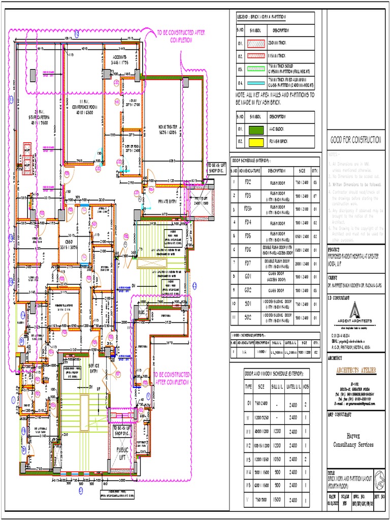 Ick Work - Partition Layout (Fourth Floor) | PDF | Door | Civil Engineering