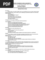 Gibbs' Reflective Cycle Template | PDF