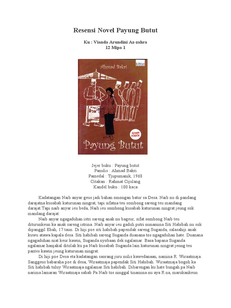 Resensi Novel Payung Butut VIANDA | PDF