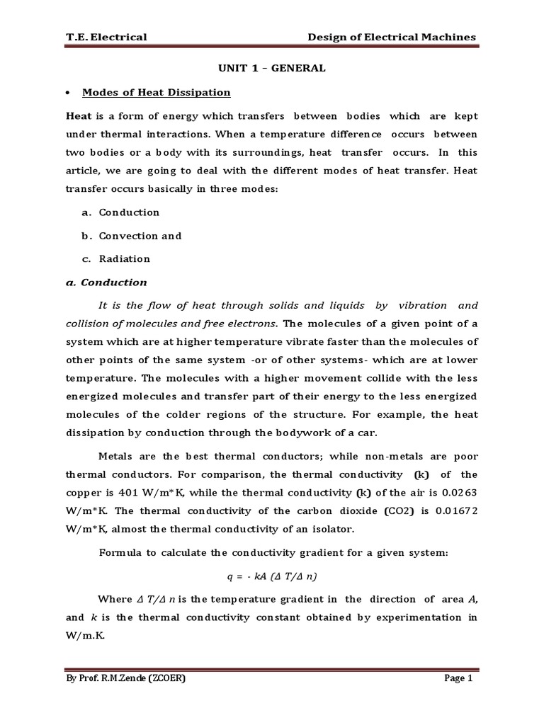 Understanding Heat Transfer Modes and Thermal Modelling of Electrical ...