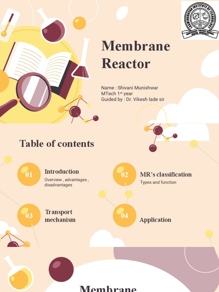 Membrane Reactor by Shivani Munishwar | PDF | Applied And ...