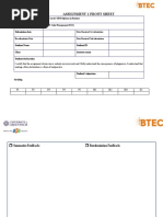 WSU Assignment Cover Sheet Template | PDF