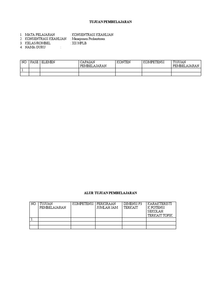 Form TP Dan Atp | PDF