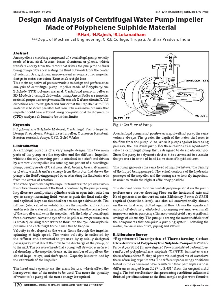 Impeller Design | Download Free PDF | Pump | Wear