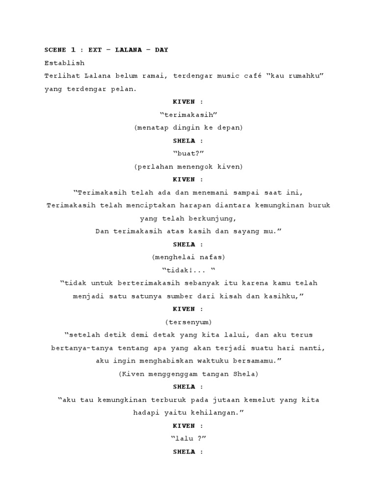 Contoh Script Terima-Kasih | PDF