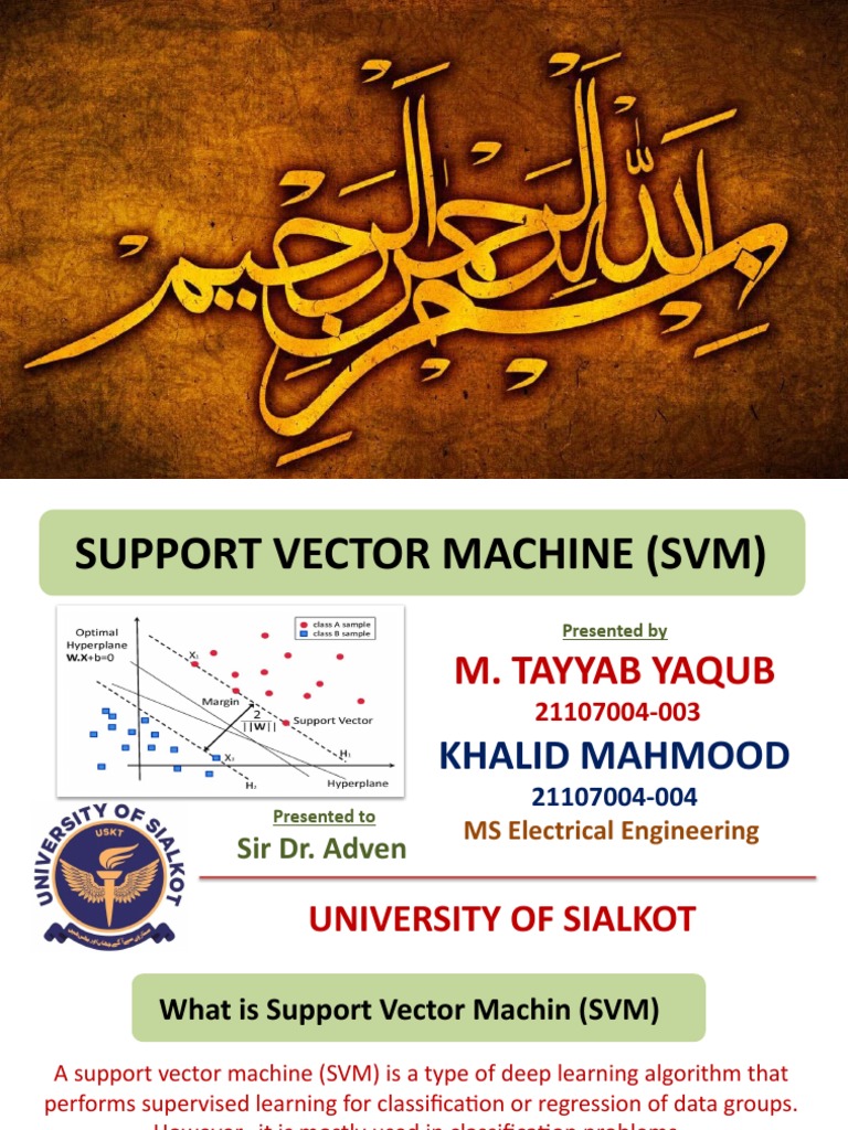Presentation On Support Vector Machine (SVM) | Download Free PDF | Support Vector Machine ...
