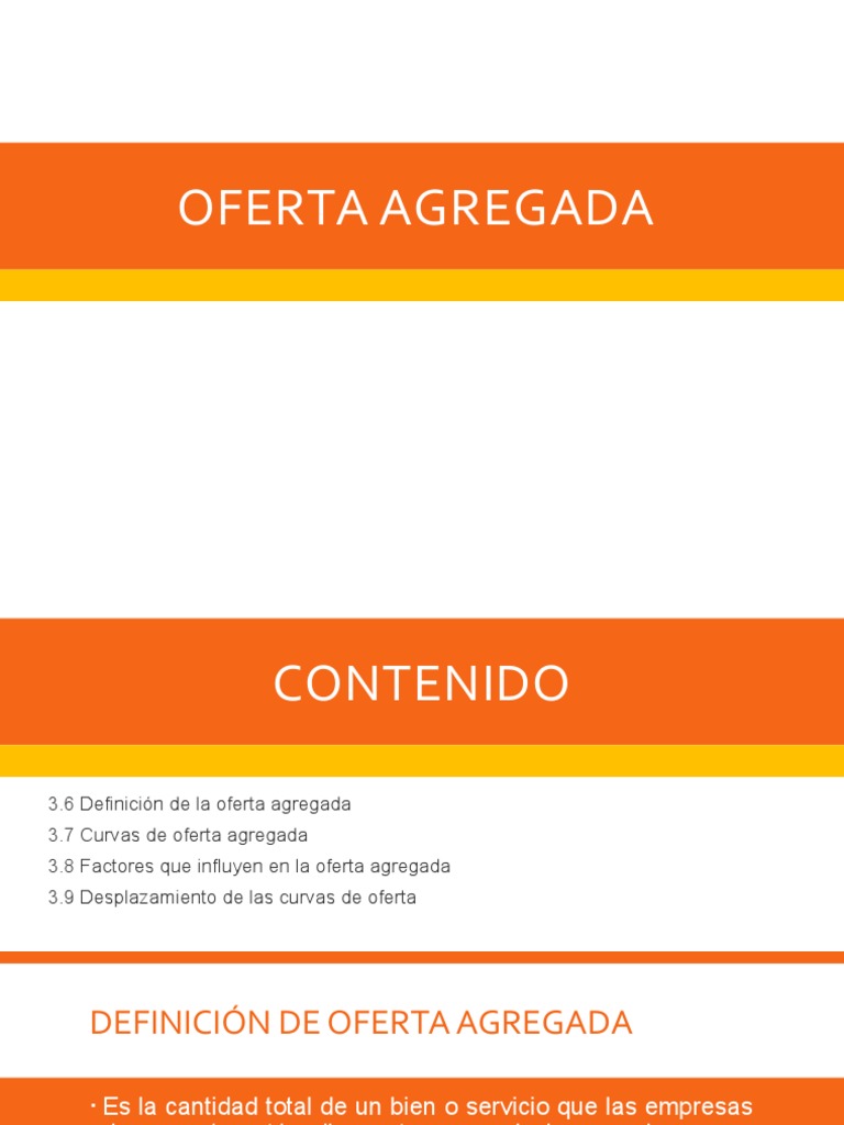 Curvas y Factores de la Oferta Agregada | PDF | Oferta (economía ...