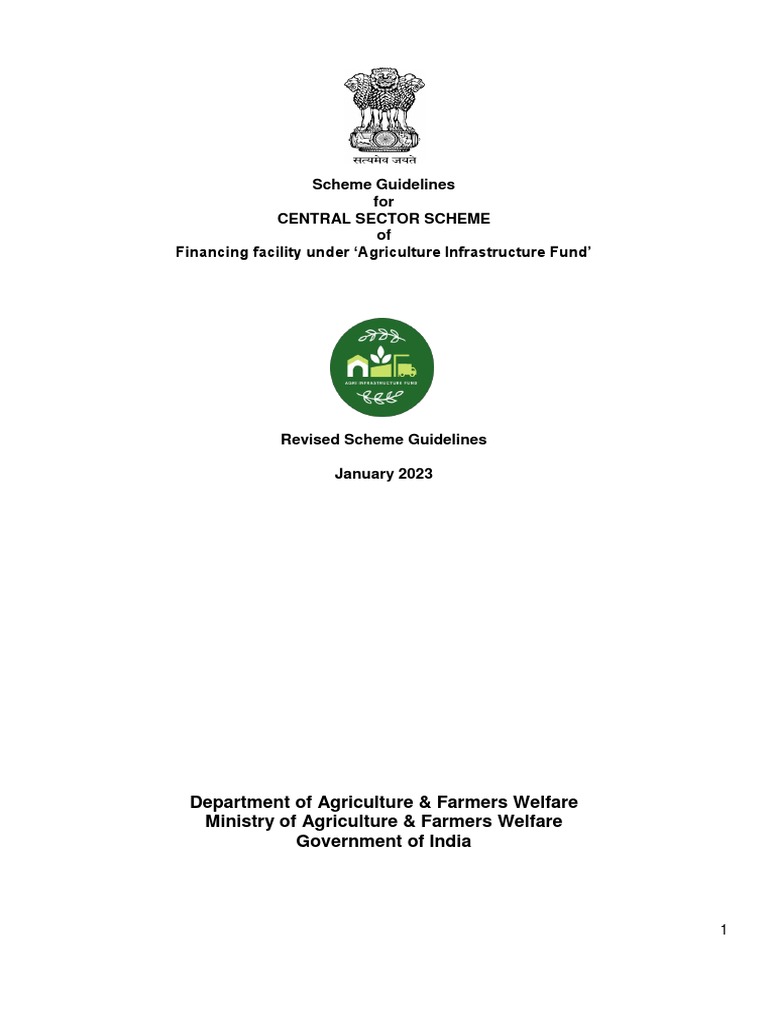 Revised AIF Guidelines - January 2023 | PDF