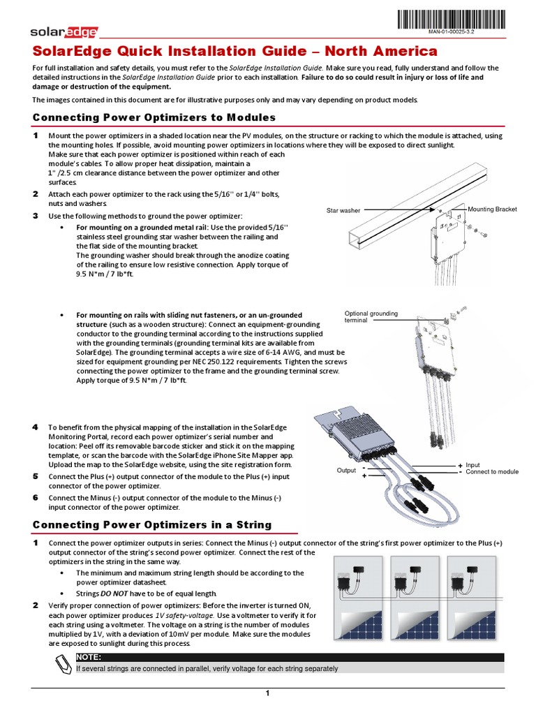 Inverter - Solaredge - Installation-Manual - SE3800A-US Installation ...