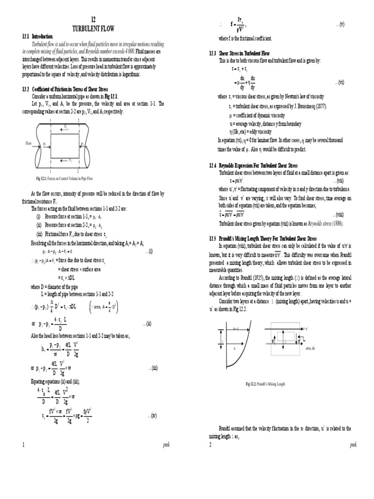 12 Turbulent Flow | PDF | Fluid Dynamics | Turbulence