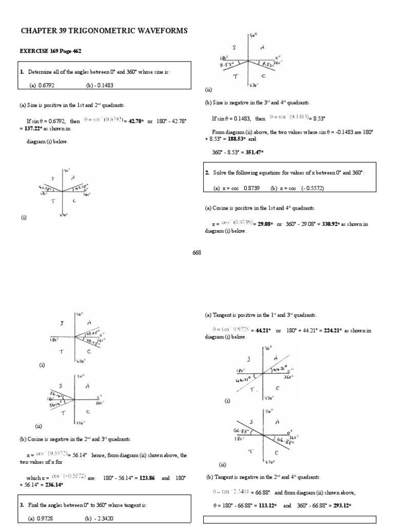 Birds Comp EM Sol To Exerc Chap 39 2017 | PDF | Trigonometric Functions ...