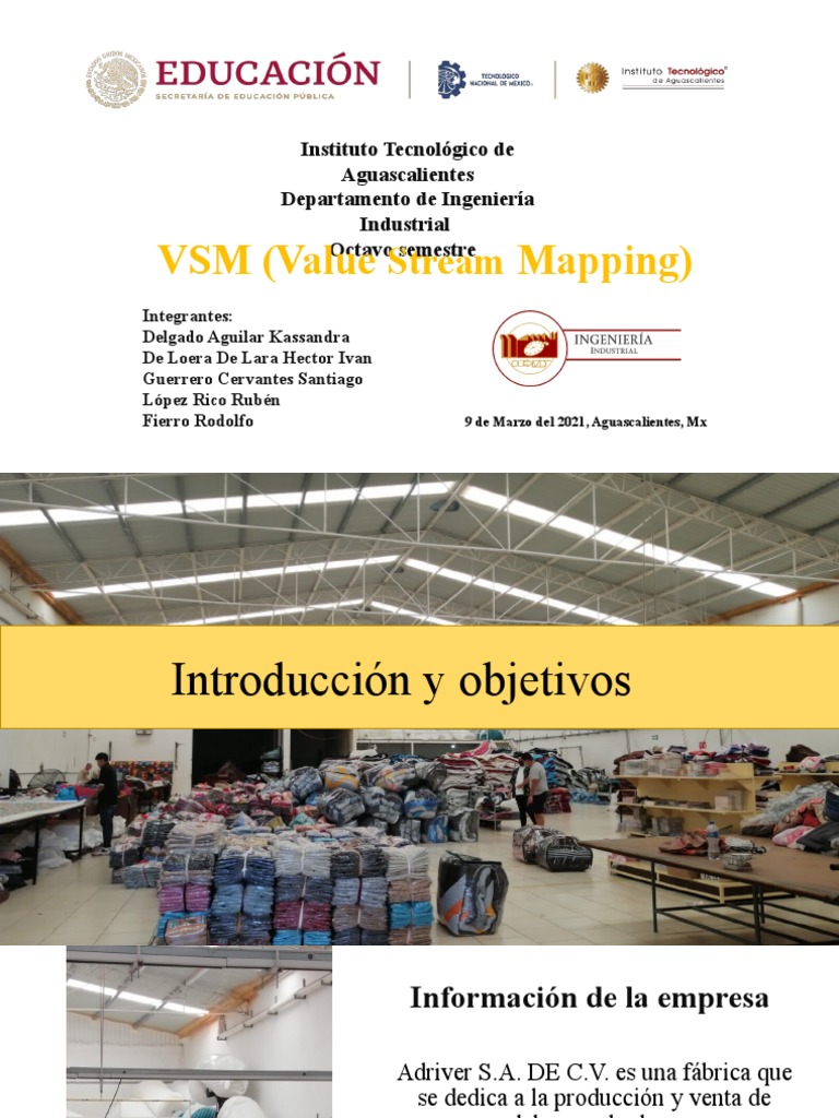 VSM en Adriver: Optimización Industrial | PDF | Ingeniería | Producción ...
