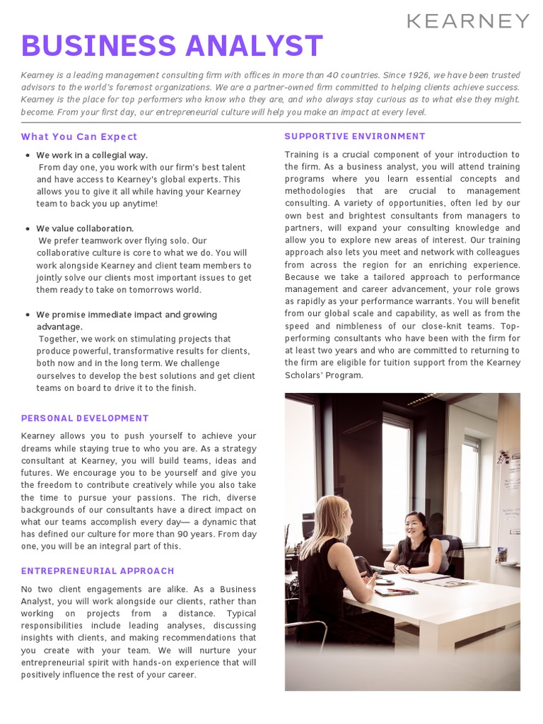 Business Analyst Profile Kearney | PDF | Consultant | Cognition