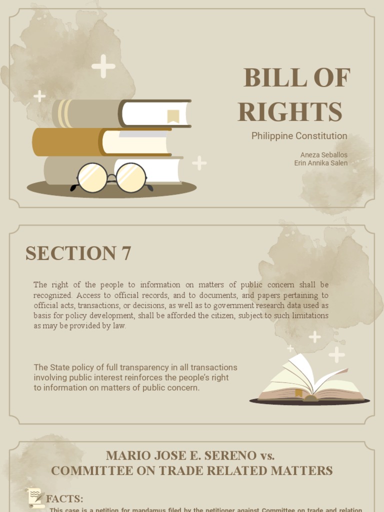 Bill of Rights Section 7 | PDF | Mandamus | Freedom Of Information Laws ...