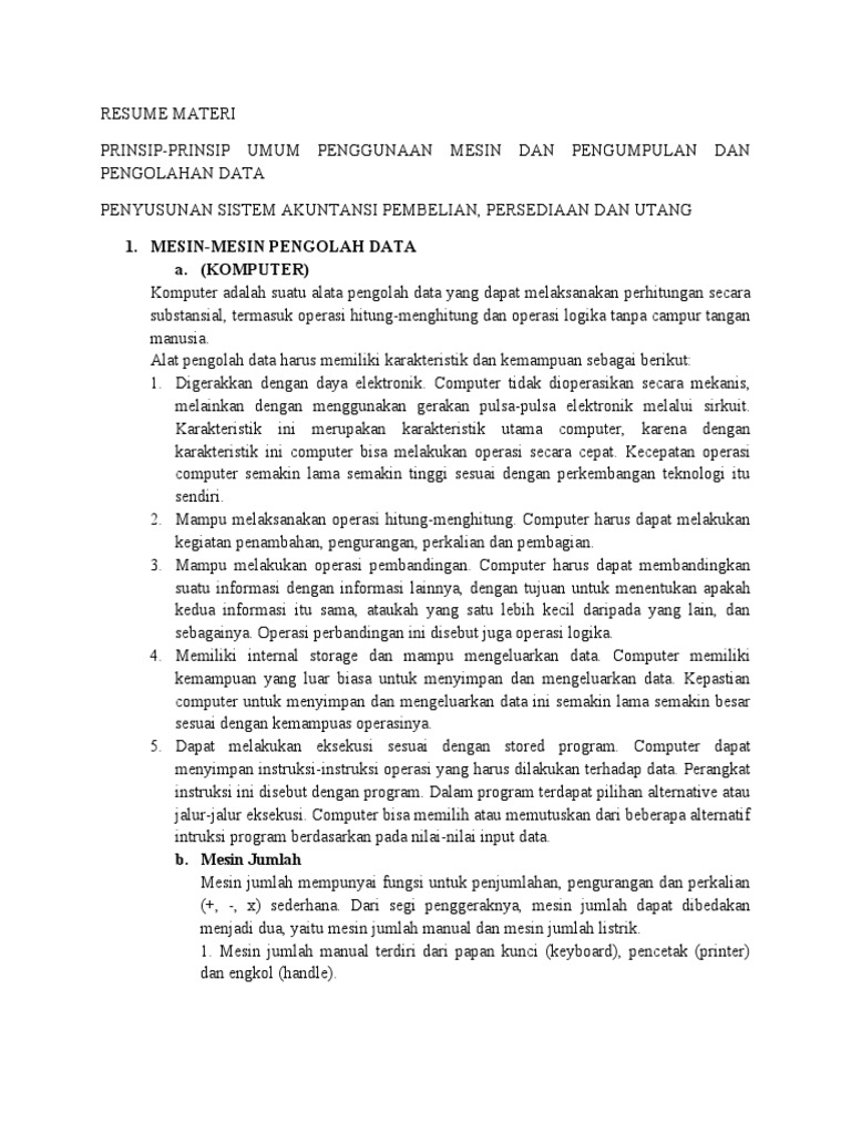 Materi Kel 2 Sia | PDF | Komputer