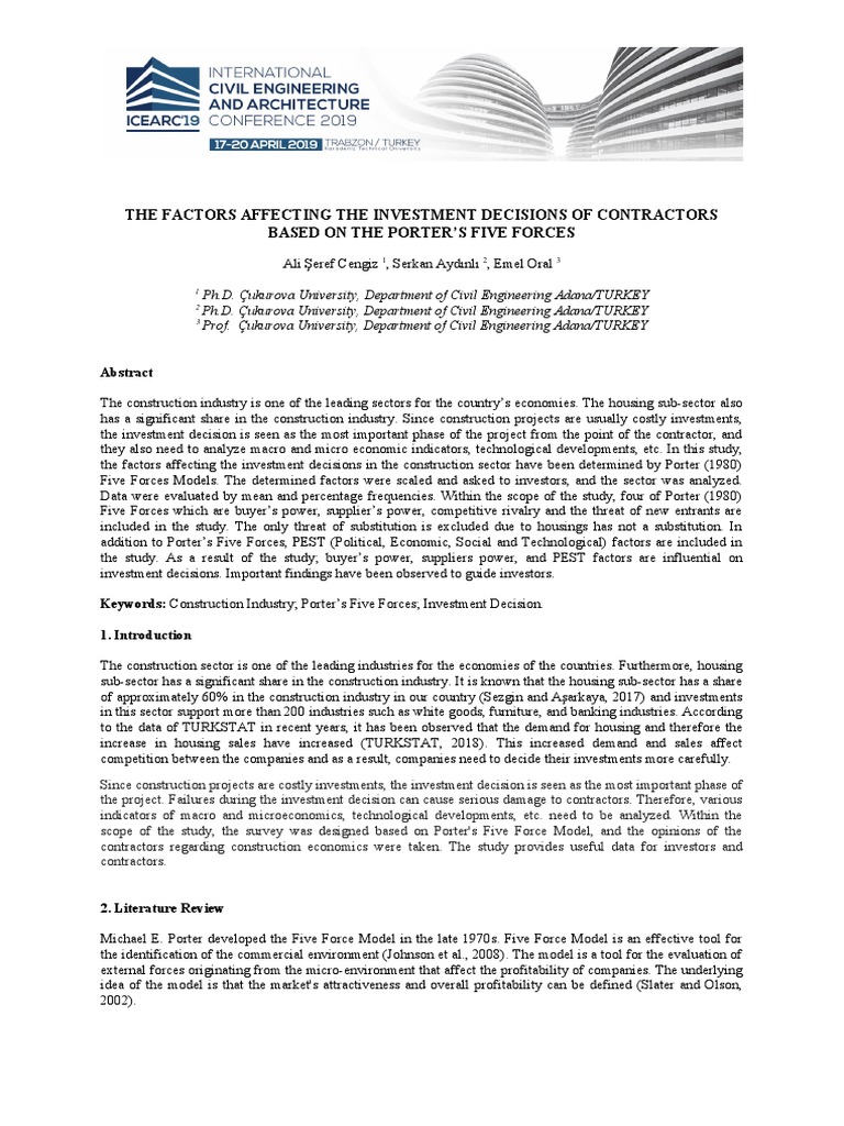 Porter Five Forces Full Paper | PDF | Economies | Business