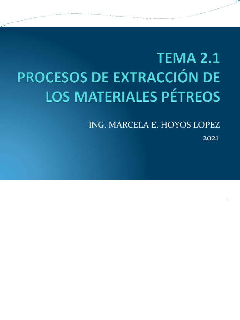 Proceso de Extracción de Materiales Pétreos | PDF | Cantera | Cemento