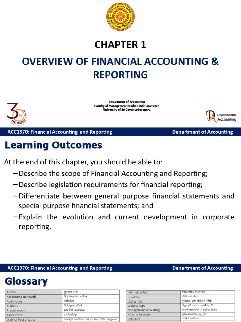 Chapter 1-Overview of Financial Accounting and Reporting | PDF ...