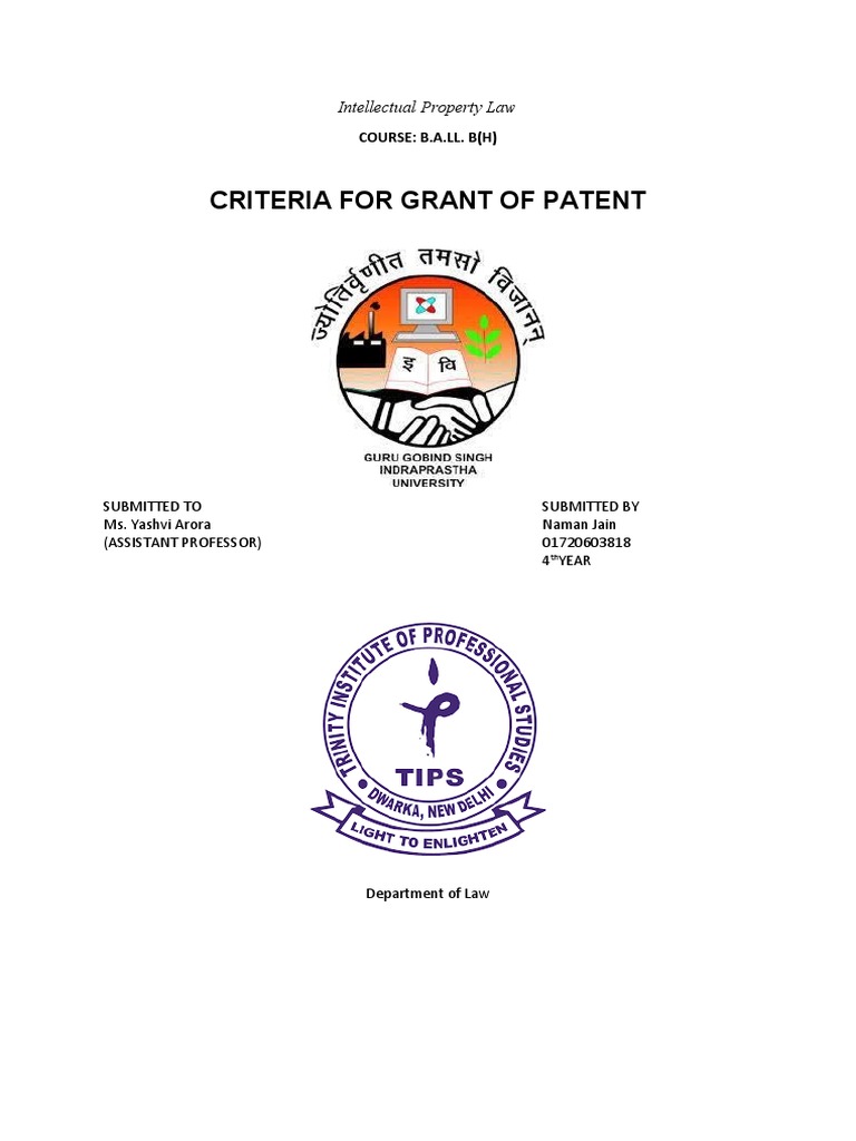 Intellectual Property Law | PDF | Patent | Trips Agreement Intellectual Property Law | PDF | Patent | Trips Agreement