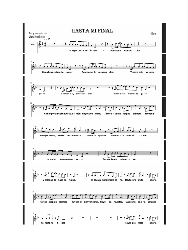Hasta Mi Final | PDF