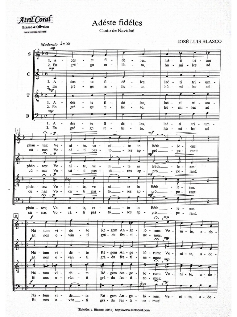 Adeste Fideles | PDF